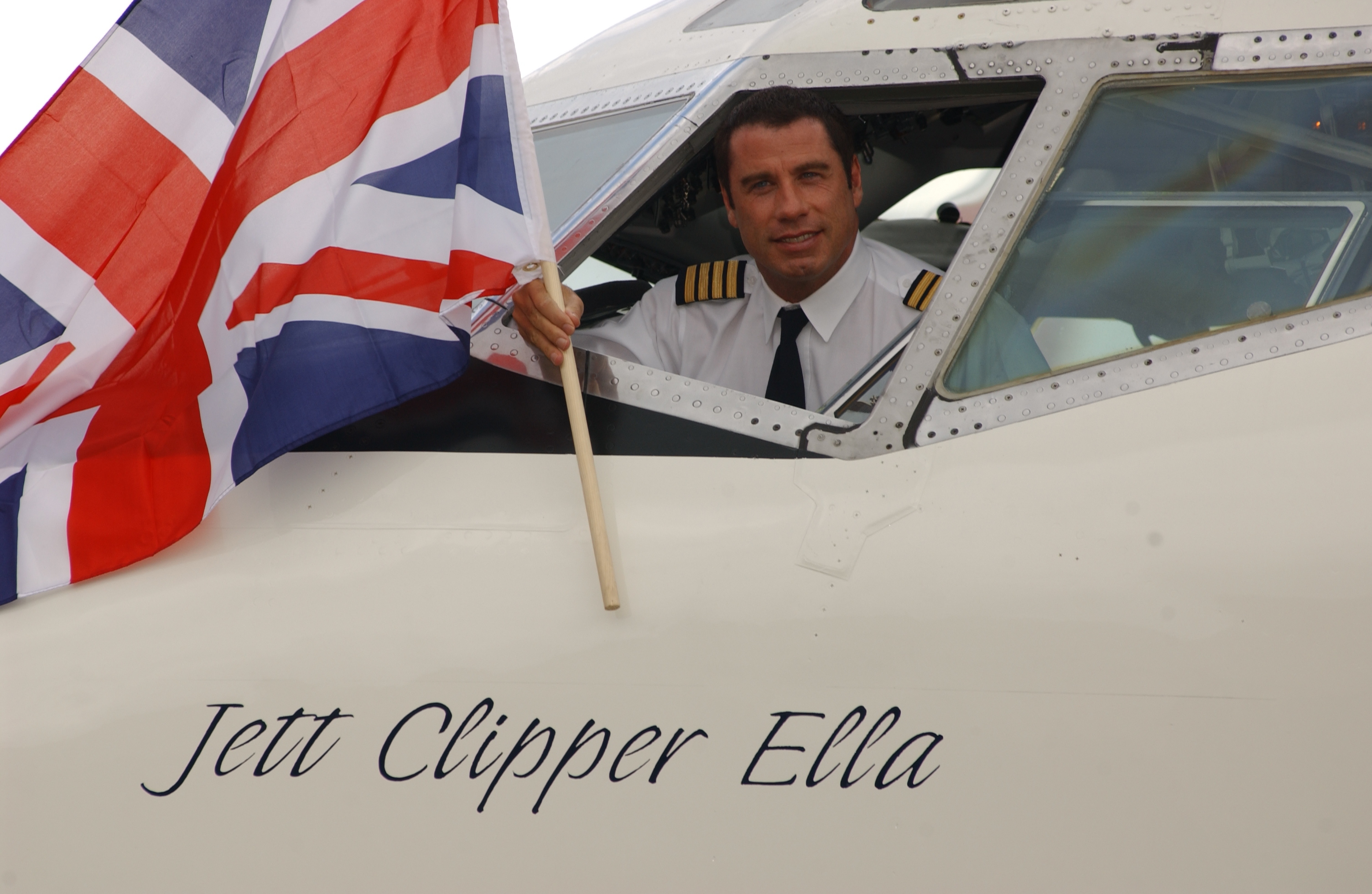 John Travolta shows off private customised Boeing Business Jet: 'So far ...